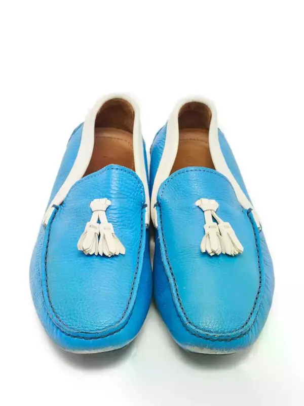 Giorgio Armani Leather Tassel Loafers