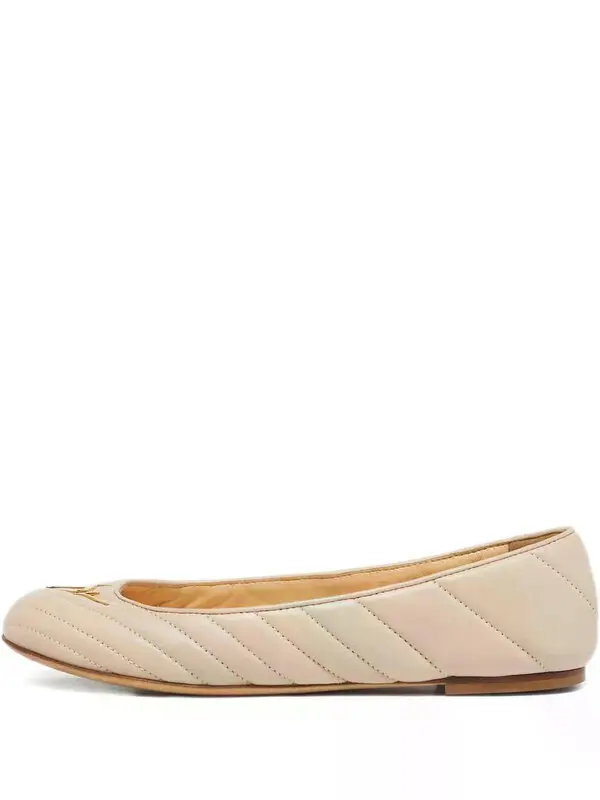 GIUSEPPE ZANOTTI Quilted Leather Ballet Flats