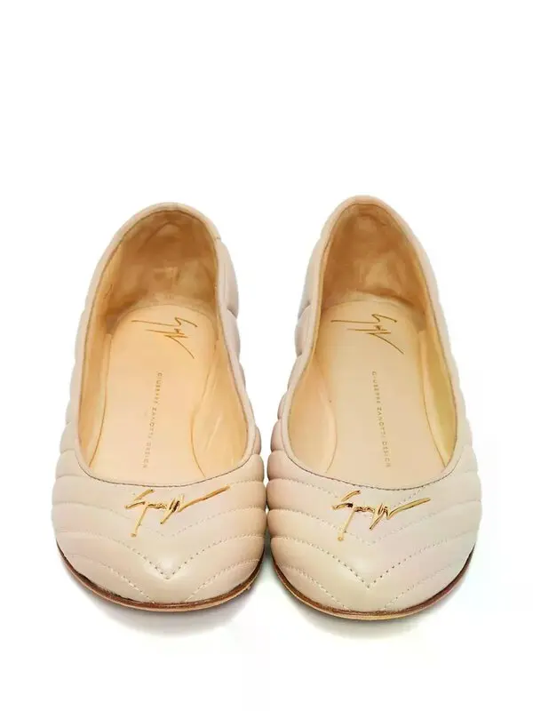 GIUSEPPE ZANOTTI Quilted Leather Ballet Flats