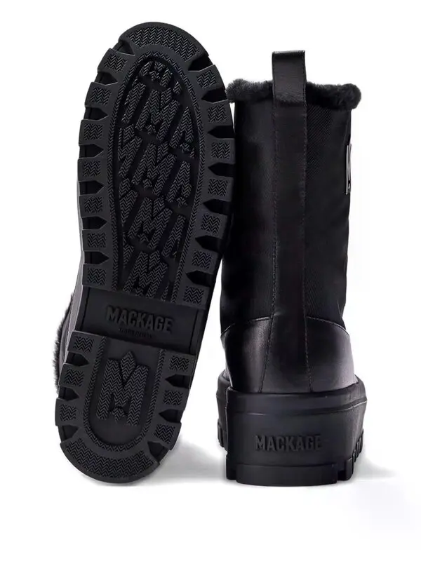 Mackage Logo-embellished Boots - Black