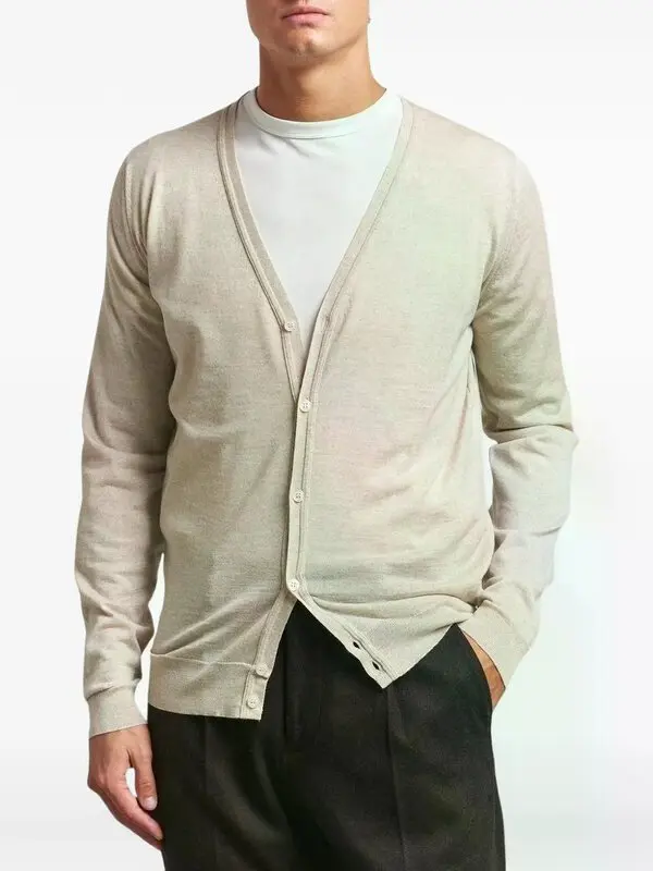 John Smedley V-neck Buttoned Cardigan