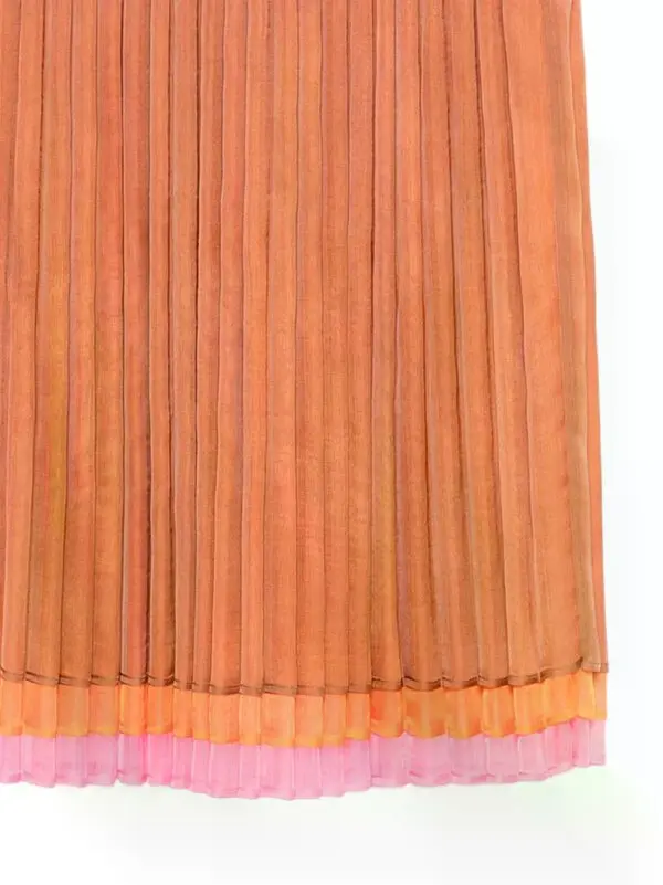 Issey Miyake Three-layer Pleated Skirt
