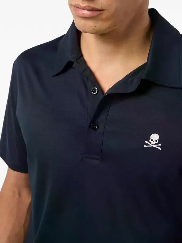 Philipp Plein Logo Polo Shirt - Blue