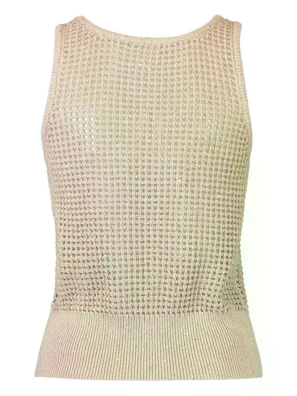 Brunello Cucinelli Scoop Neck Knit Top