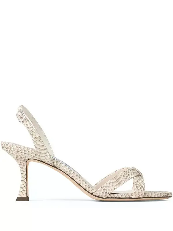 JIMMY CHOO 70mm Elsy Sandals - Neutrals