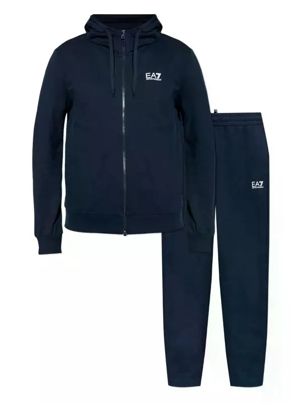 EA7 Hooded Zip-up Tracksuit - Blue