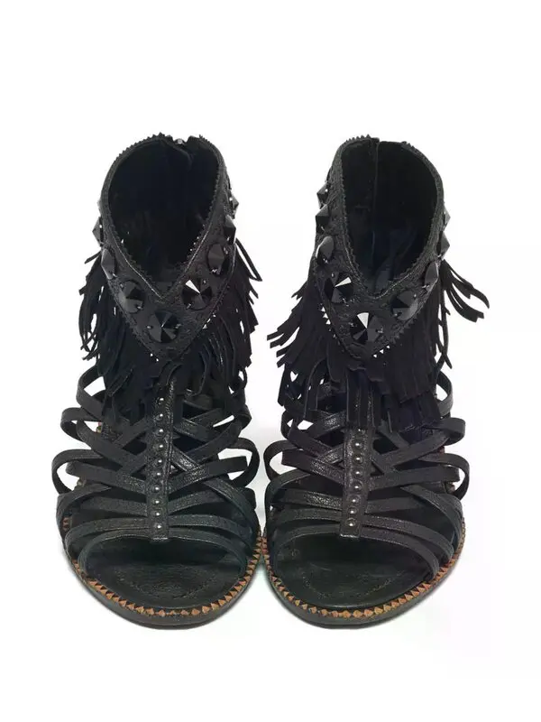 Dior Studded Fringed Sandals