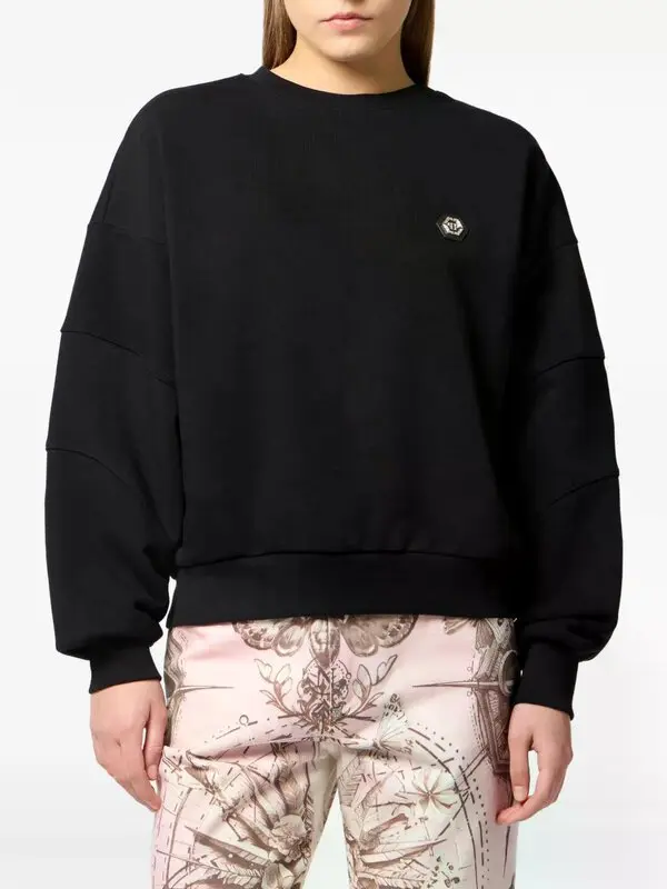 Philipp Plein Logo Appliqué Sweatshirt