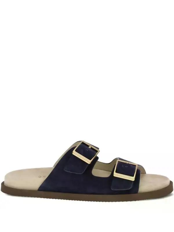 Brunello Cucinelli Buckled Strap Sandals - Blue