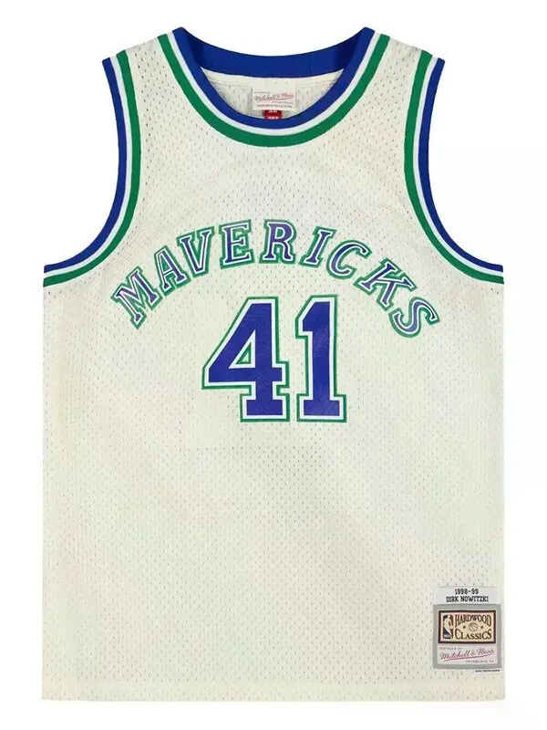 Mitchell & Ness Dirk Nowitzki Dallas Mavericks Tank Top - White