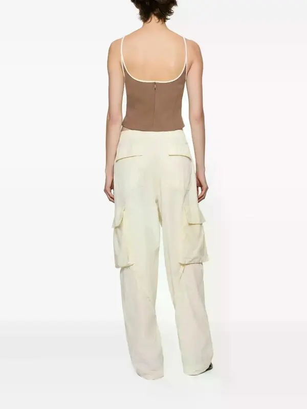 Paris Georgia Heart Trim-detail Top - Brown