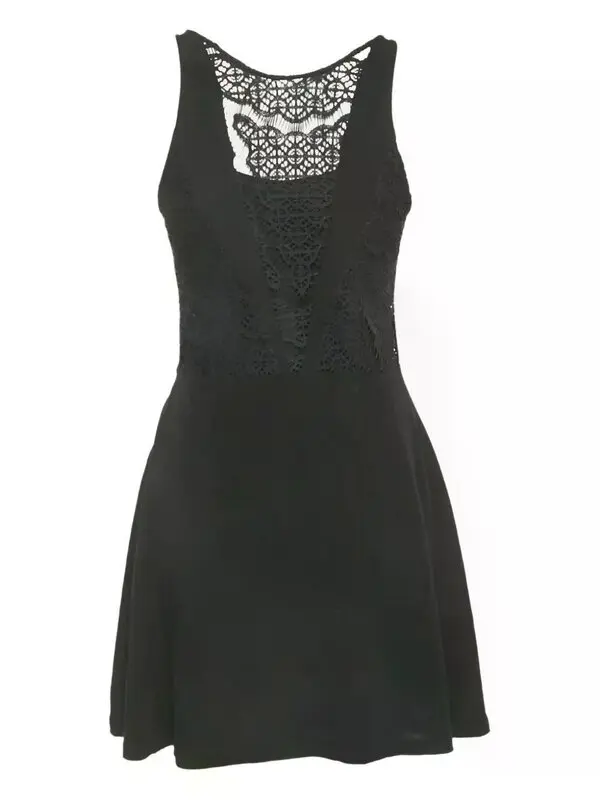 Sandro Sleeveless Lace-inserts Dress