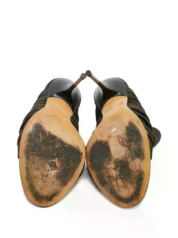 GIUSEPPE ZANOTTI Metallic Sculpted Mules