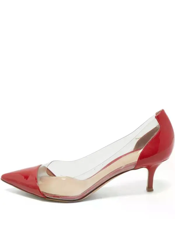 GIANVITO ROSSI Plexi Pointed Toe Pumps