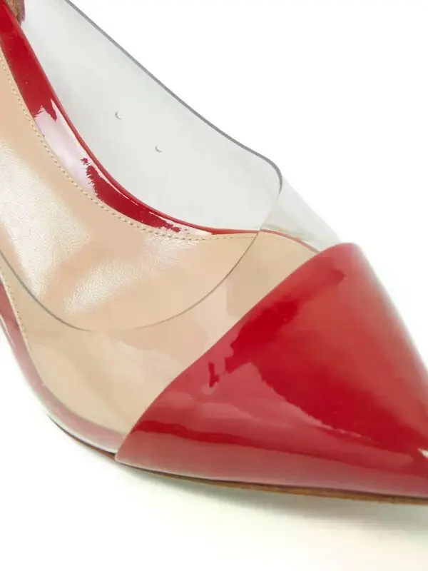 GIANVITO ROSSI Plexi Pointed Toe Pumps