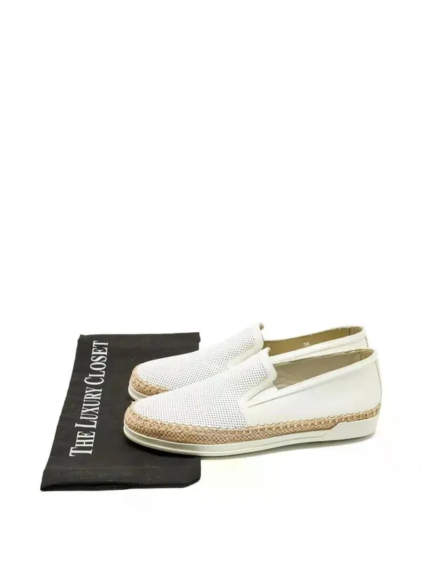 TOD'S Francesina Leather Espadrille Sneakers