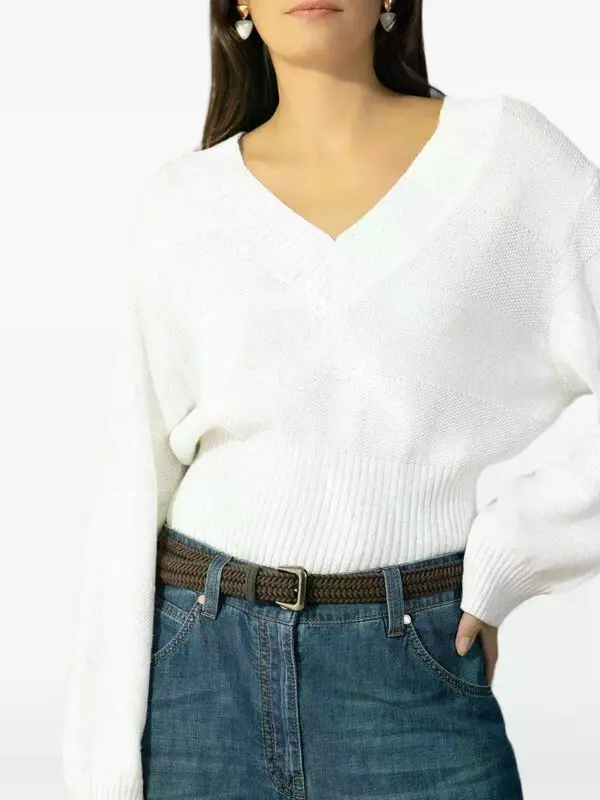 Brunello Cucinelli Long-sleeve V-neck Sweater