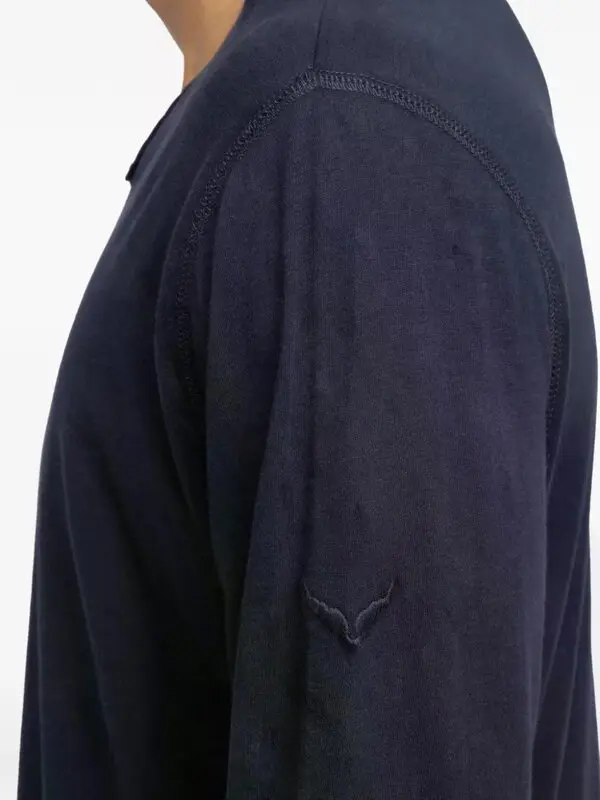 Zadig&Voltaire Monastir Henley T-shirt - Blue