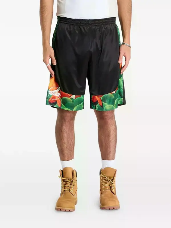 PLEASURES X Boiler Room Aqua Shorts - Black