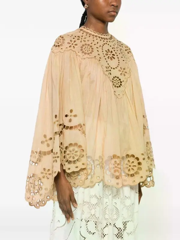 Zimmermann Awaken Embroidered Blouse - Neutrals