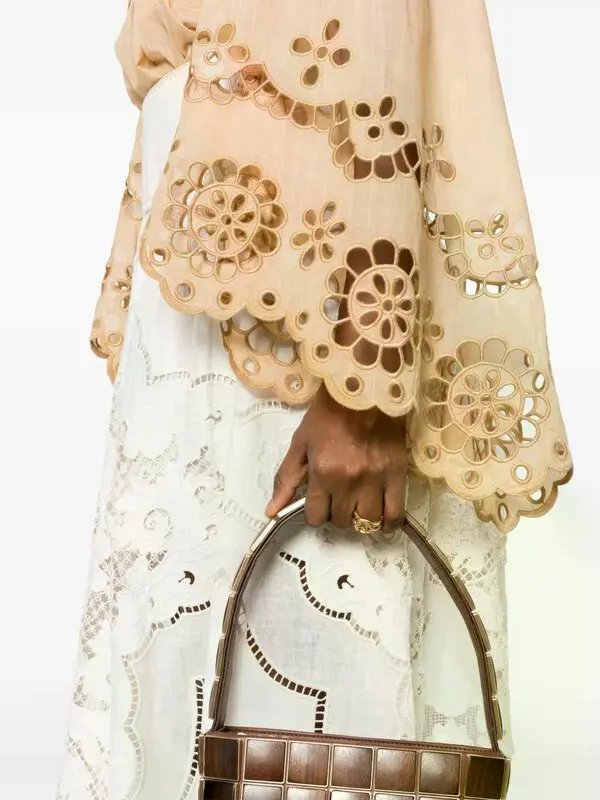 Zimmermann Awaken Embroidered Blouse - Neutrals