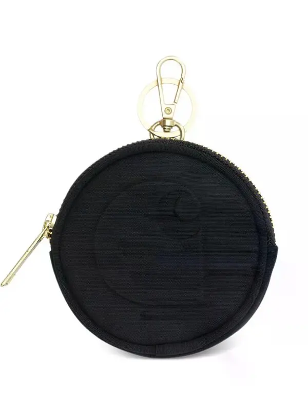 Carhartt Work In Progress Logo-embossed Round Wallet - Black