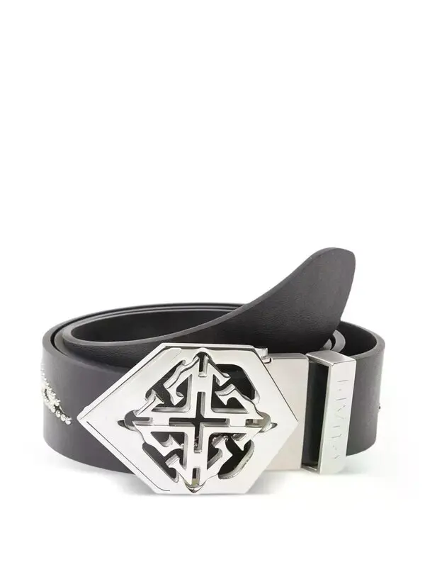 GUAPI Flame-print Belt - Black