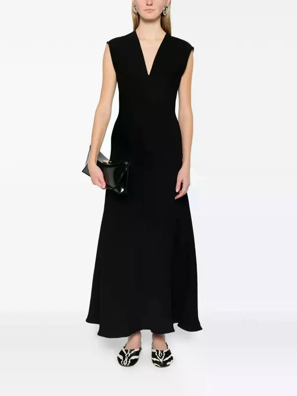 Sportmax Spxpecora V-neck Maxi Dress