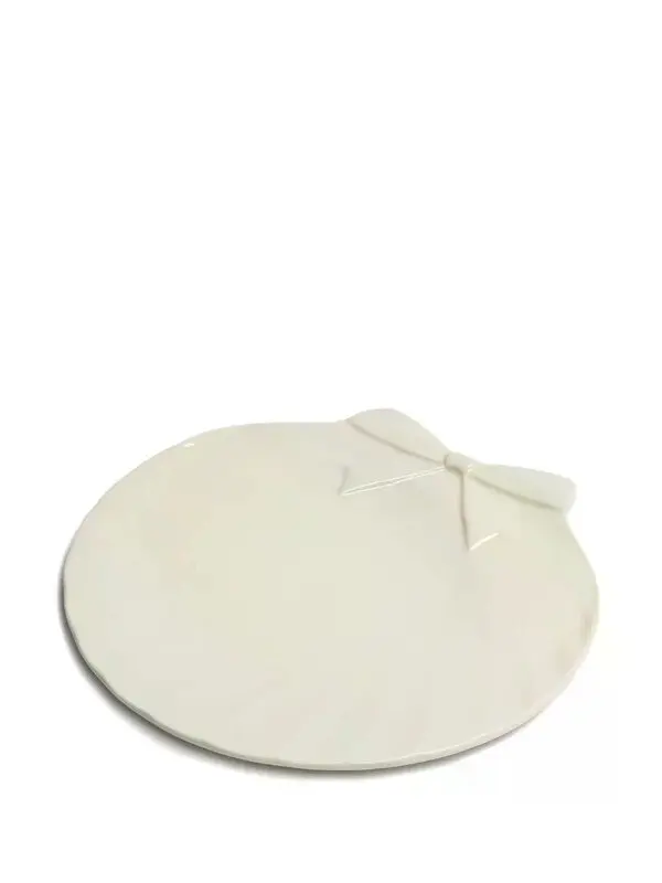 GOHAR WORLD Sadaf Bow Serving Plate - White