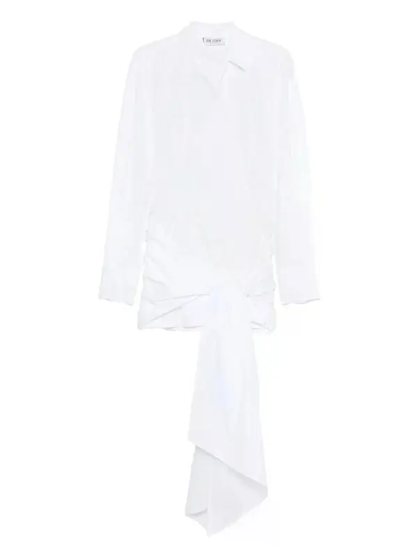 Attico Knot Mini Dress - White