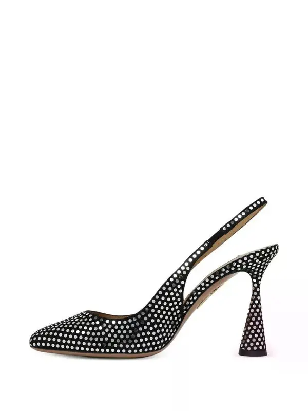 AQUAZZURA Studded Slingback Heels