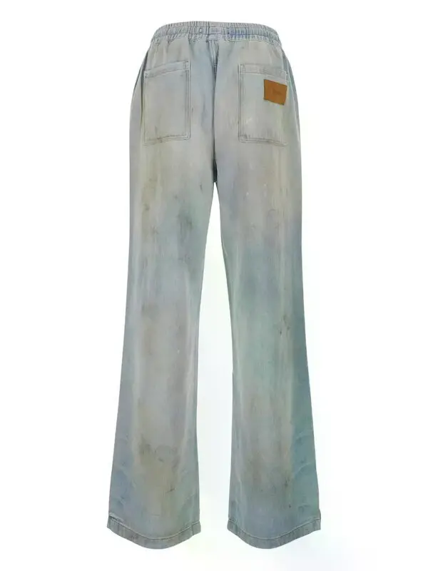Amiri Appliqué Wide-leg Jeans