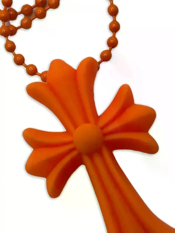 Chrome Hearts Cross Pendant Necklace - Orange
