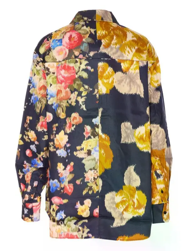 Essentiel Antwerp Floral-print Shirt - Blue