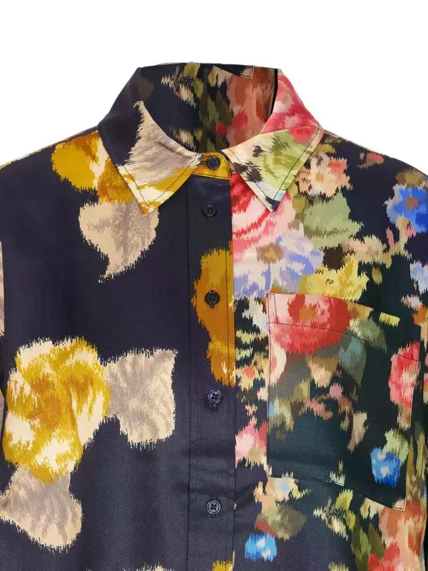 Essentiel Antwerp Floral-print Shirt - Blue