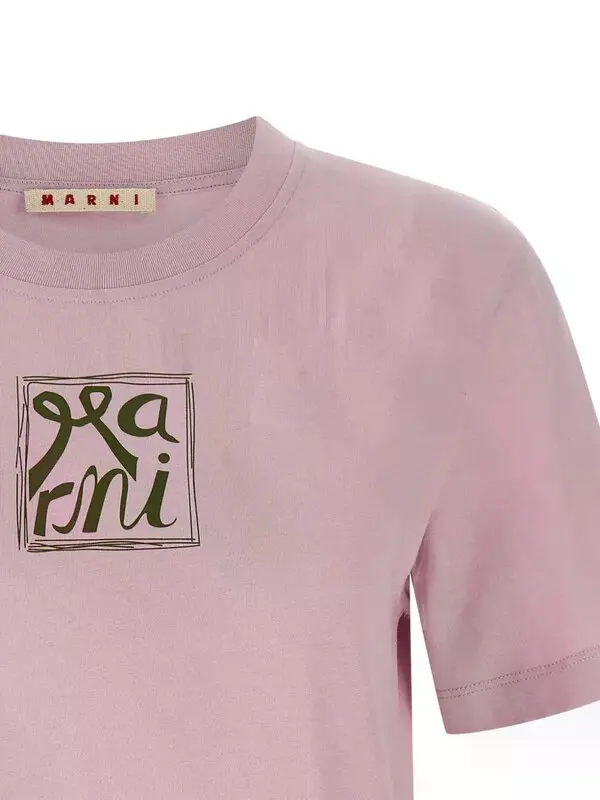 Marni Logo-print Crewneck T-shirt