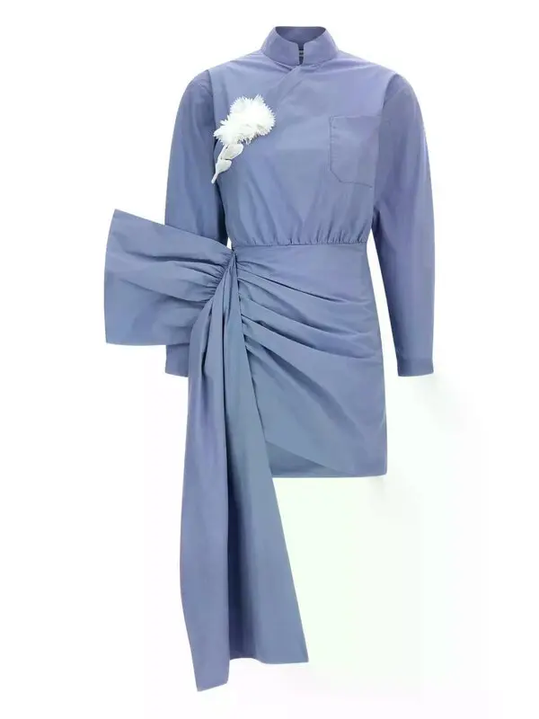 SELF-PORTRAIT Tie Side Bow Mini Dress