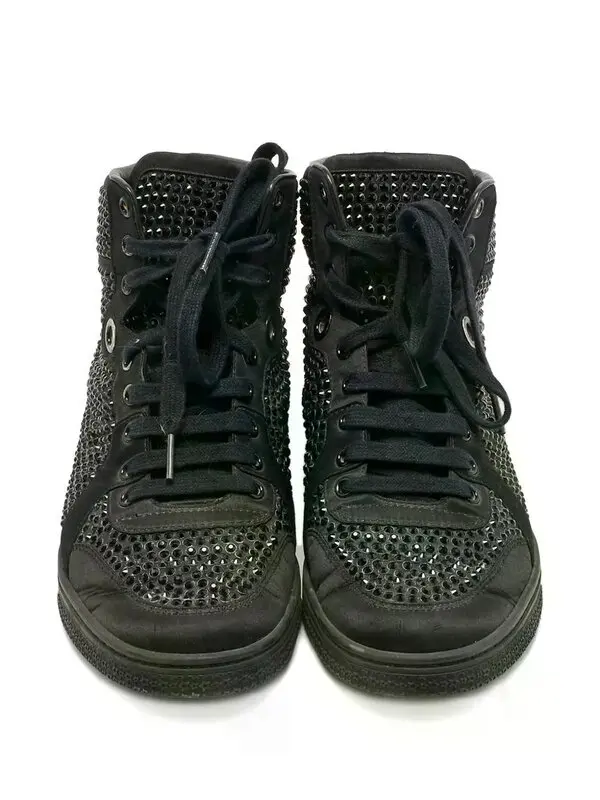 Gucci Coda Crystal Embellished High-top Sneakers