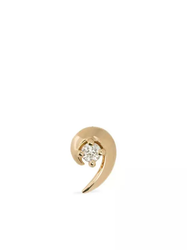 SHAUN LEANE Talon Diamond Stud Earring - Gold
