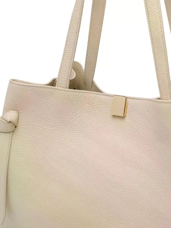 Yuzefi Gyoza Pebble-grain Shoulder Bag - Neutrals