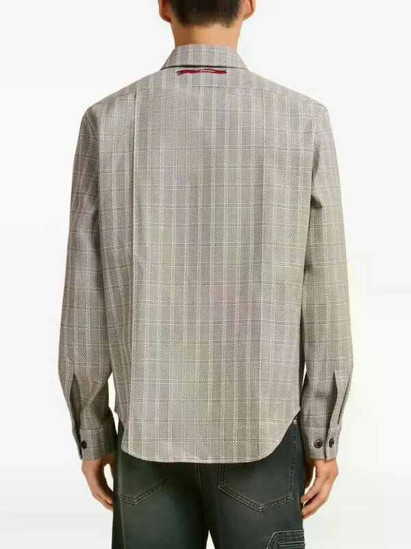 Marni Wool Shirt With Tartan Check