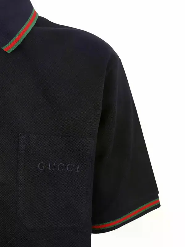 Gucci Chest-pocket Polo Shirt - Blue