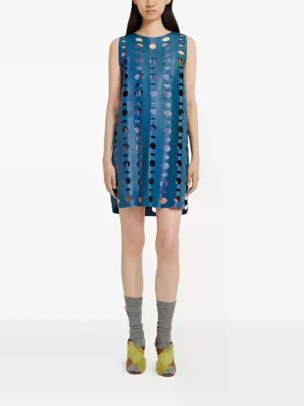 Marni Cut-out Sleeveless Mini Dress