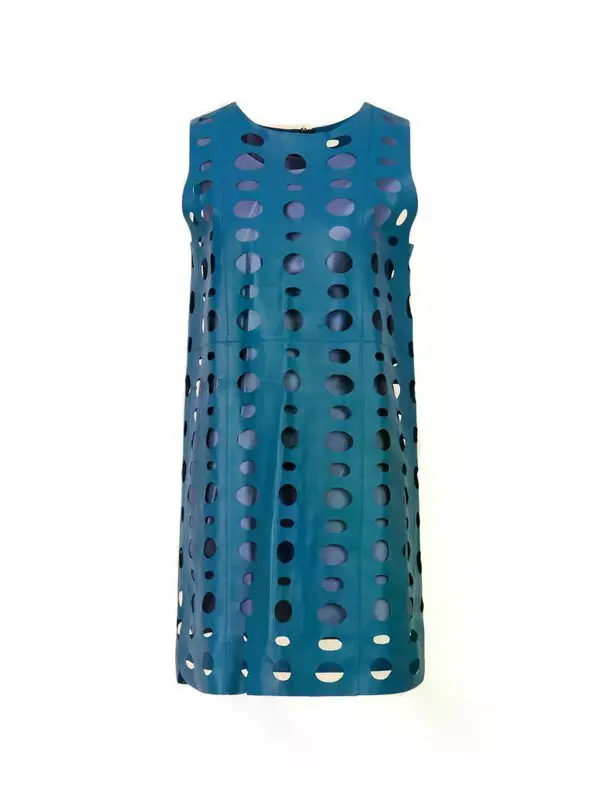 Marni Cut-out Sleeveless Mini Dress - Blue