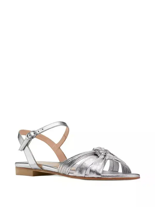 STUART WEITZMAN Keana Knotted-strap Flat Sandals
