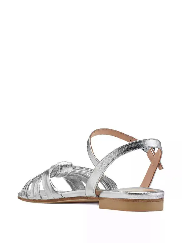 STUART WEITZMAN Keana Knotted-strap Flat Sandals