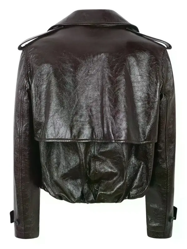 Gucci Double-breasted Leather Jacket
