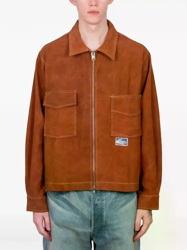 STORY MFG. 555 Pockets Zip-up Jacket - Brown