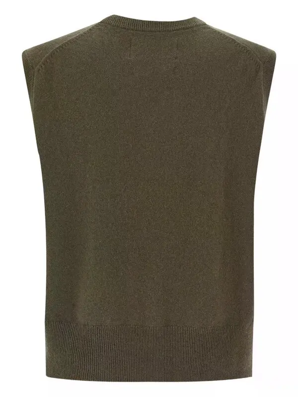 EXTREME CASHMERE X Spencer V-neck Vest - Green