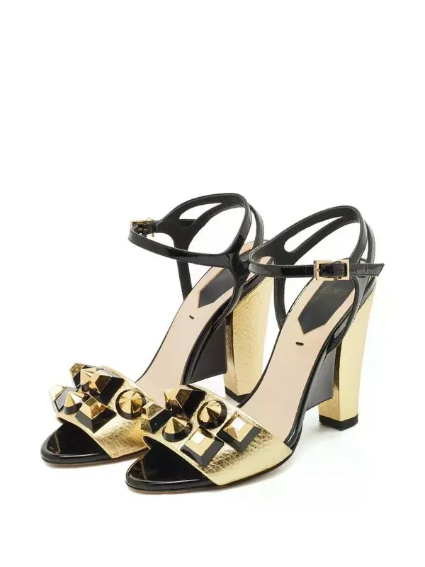 Fendi Studded Ankle-strap Sandals
